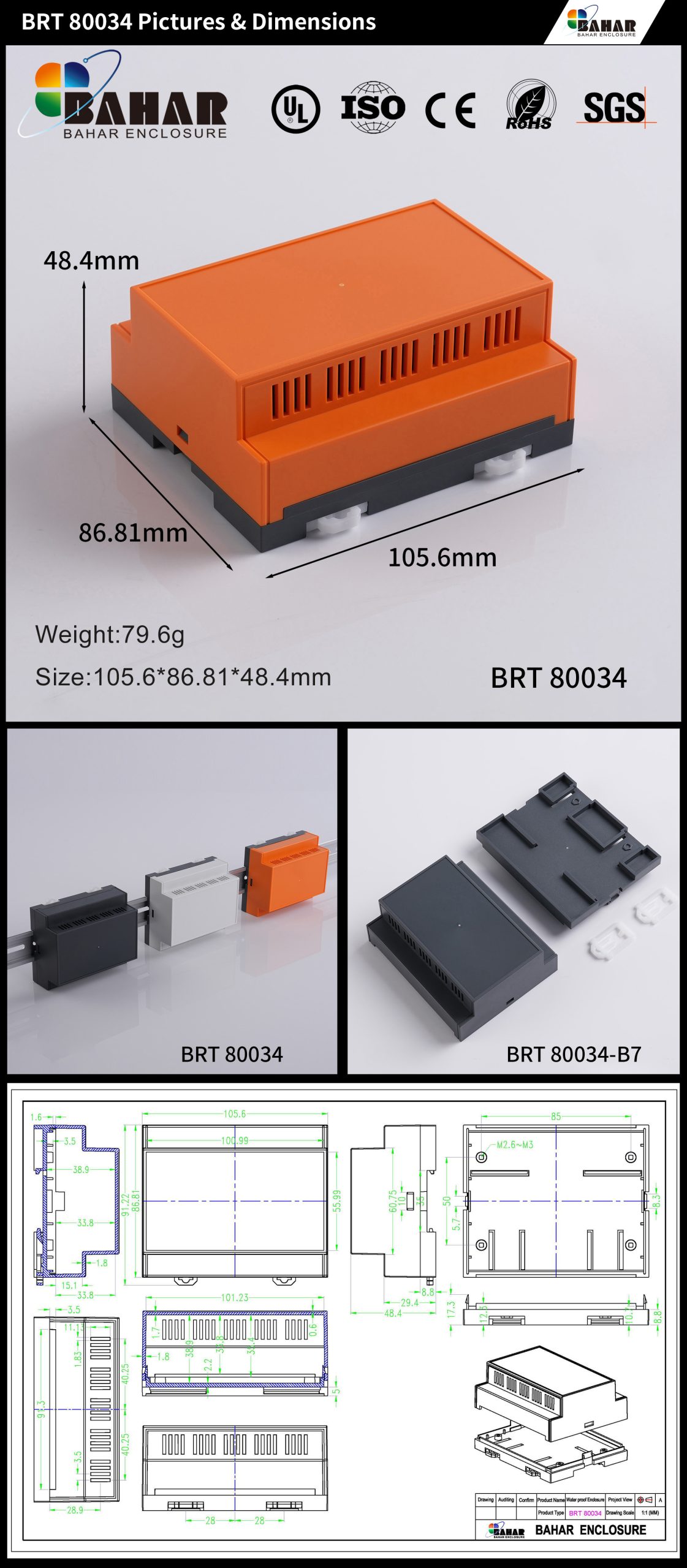 BRT 80034-Industrial Control Enclosure | Bahar Enclosure